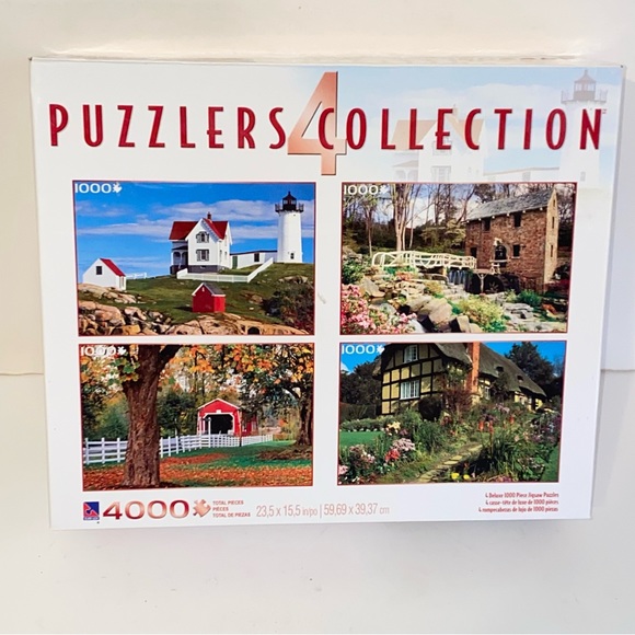 Sure-Lox | Games | Puzzlers Collection 4 Deluxe 00 Pc Jigsaw Puzzles ...